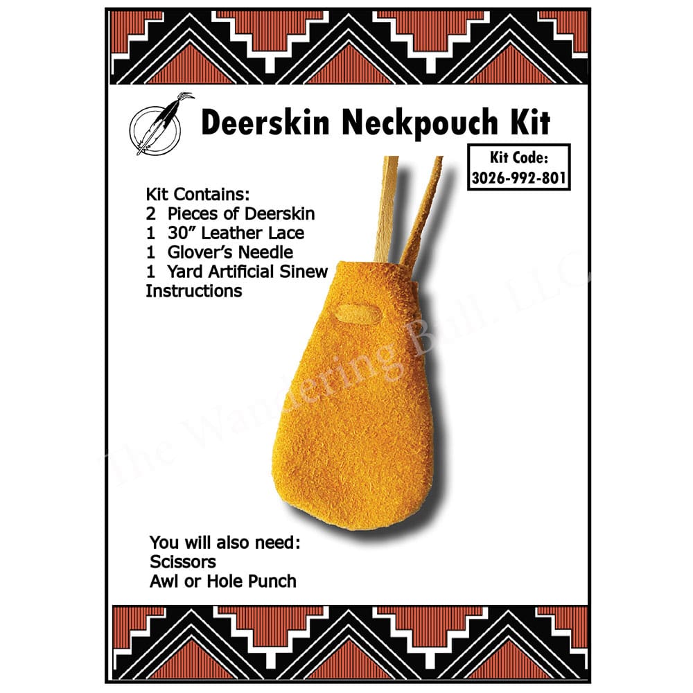 Native American: Deerskin Neck Pouch Kit | Los Altos History Museum